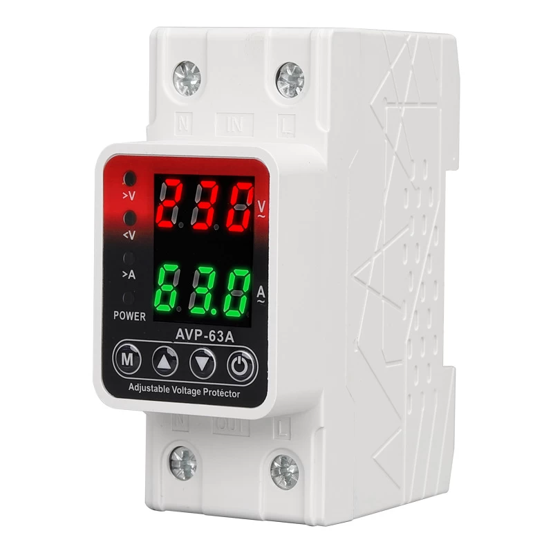 Voltage Protector Automatic Voltage Regulator63A Overvoltage and ...